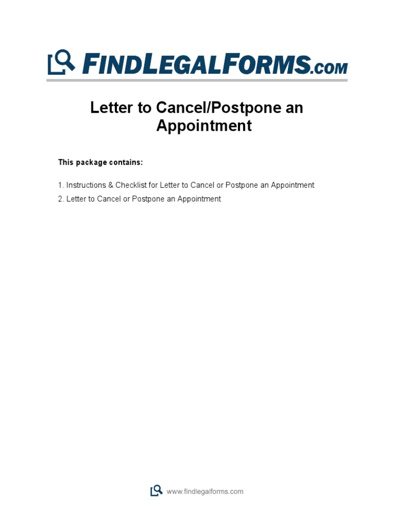 Reschedule Appointment Letter 1 | PDF