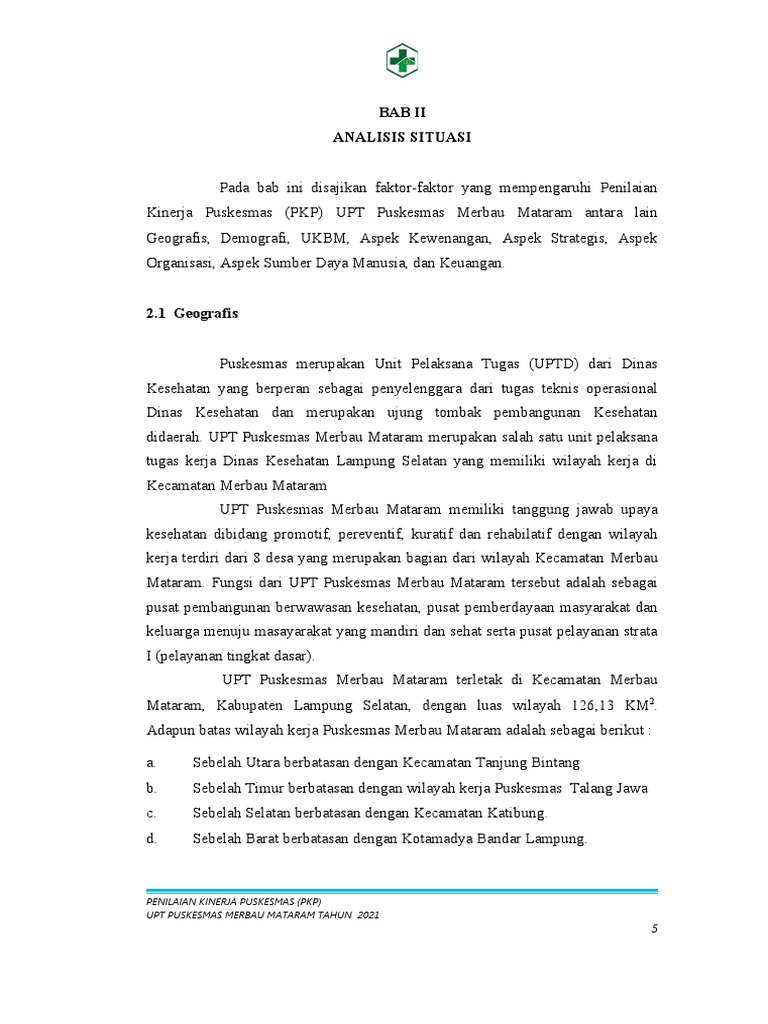 4 Bab Ii PKP 2021 PKM MM | PDF