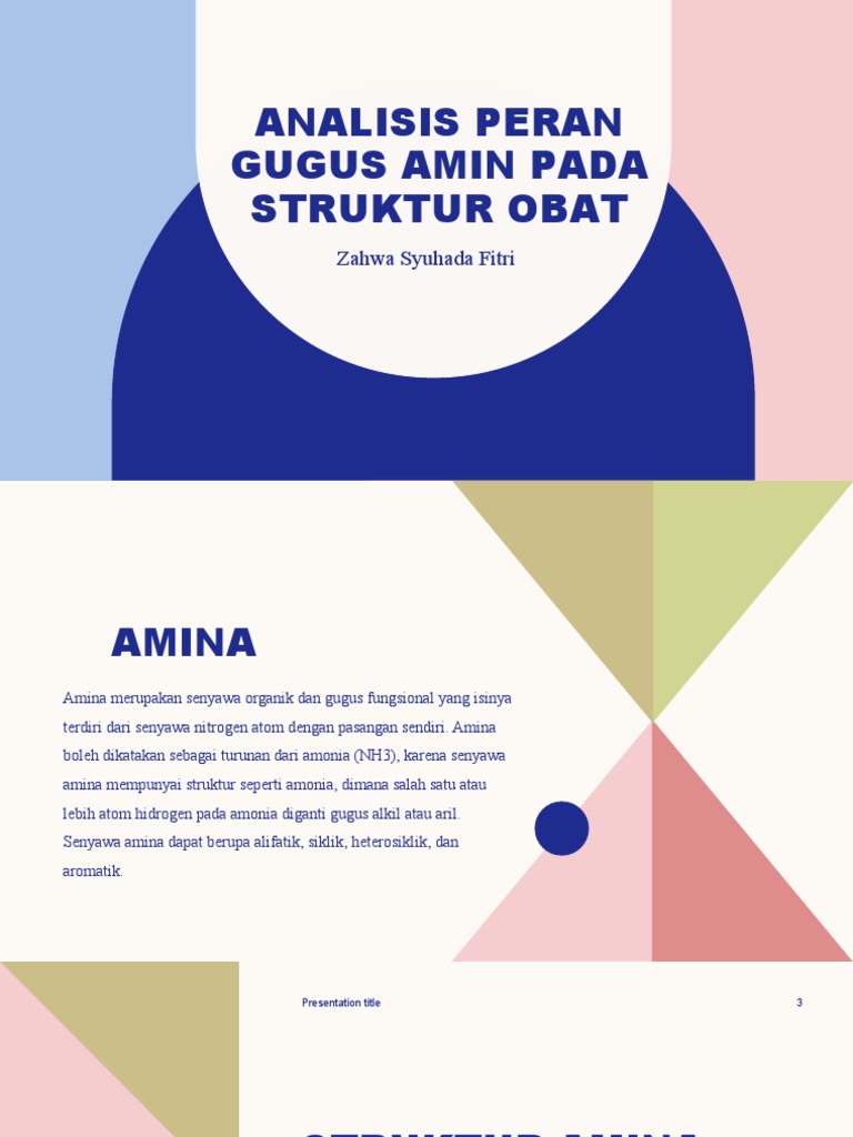 Peran Gugus Amin dalam Struktur Obat | PDF