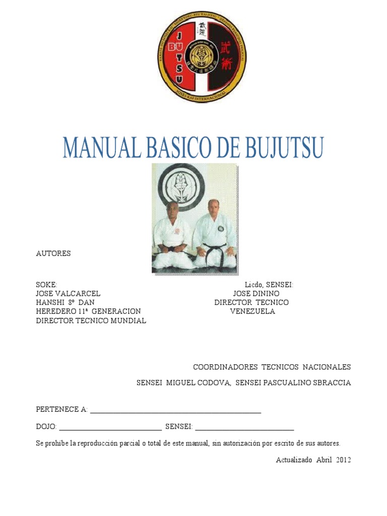 Manual de Bujutsu y Taijitsu | PDF | Artes marciales japonesas ...