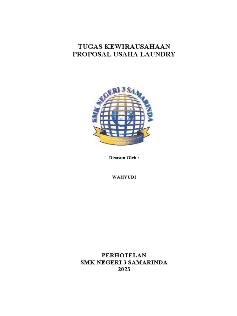 Proposal Usaha Laundry Kiloan | PDF