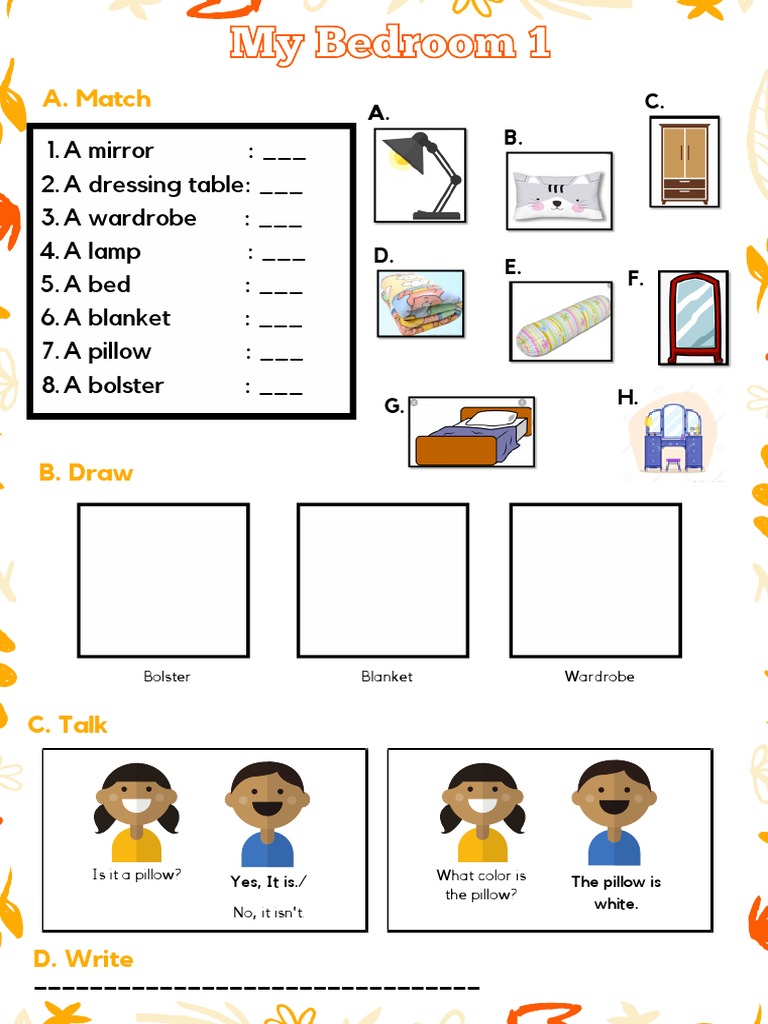 My Bedroom Lesson 1 | PDF