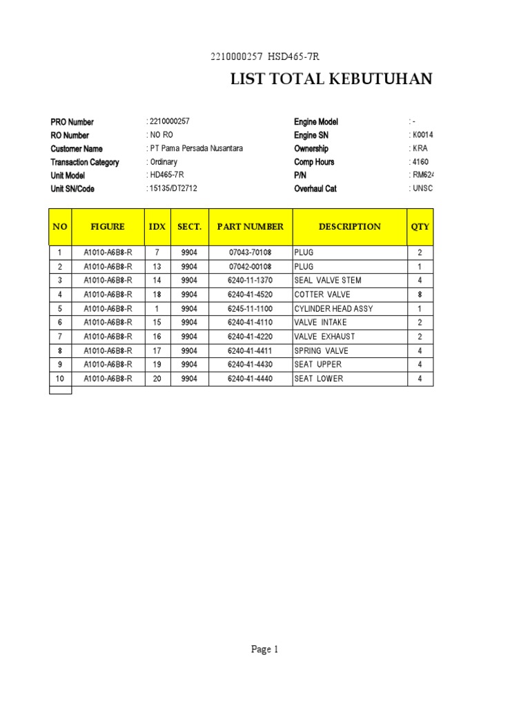 Cylinder Head Hd465 7r Pdf Vehicles Energy Conversion