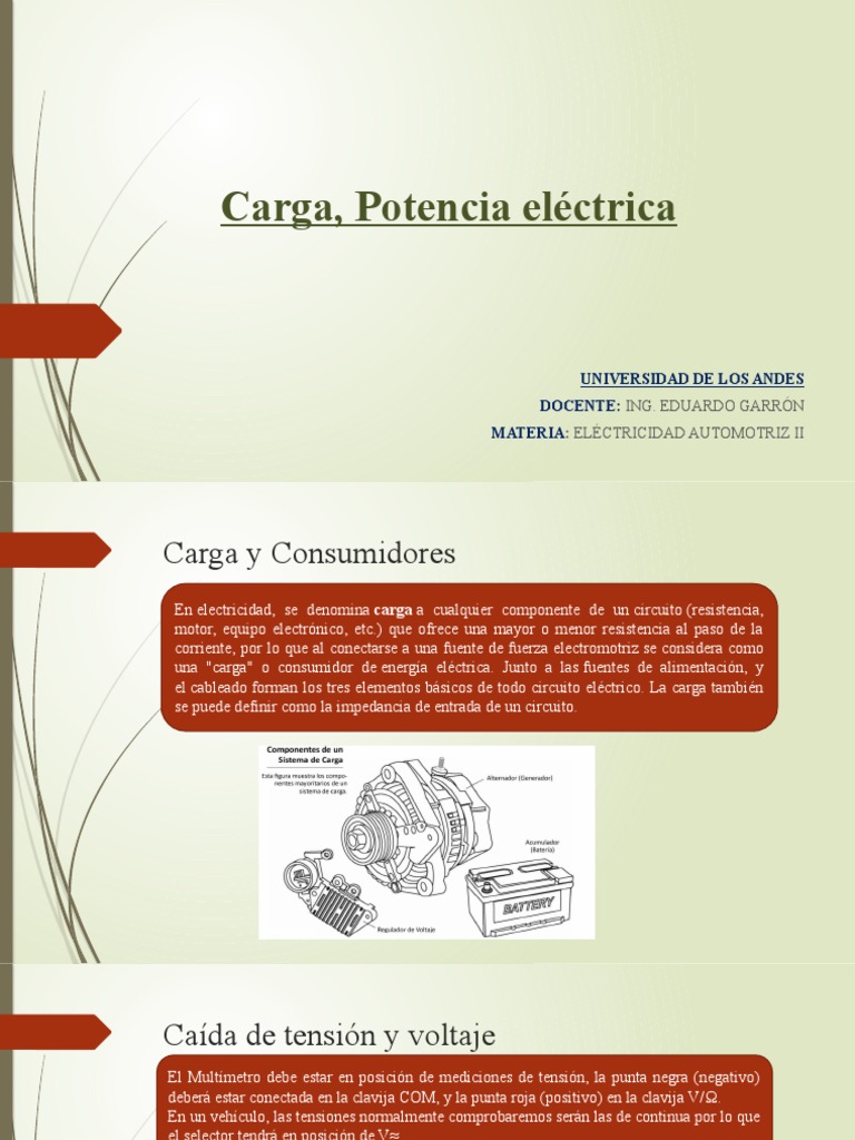 Caída de Voltaje y Consumidores | PDF | Ingenieria Eléctrica | Energia electrica