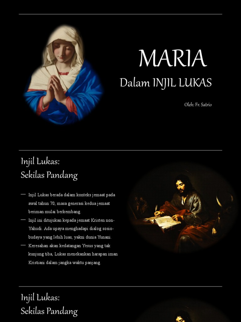 Maria Dalam Injil Lukas | PDF