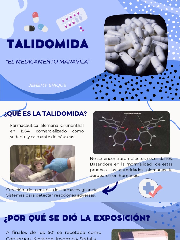 TALIDOMIDA | PDF | Ciencias farmacéuticas | Causas de la muerte