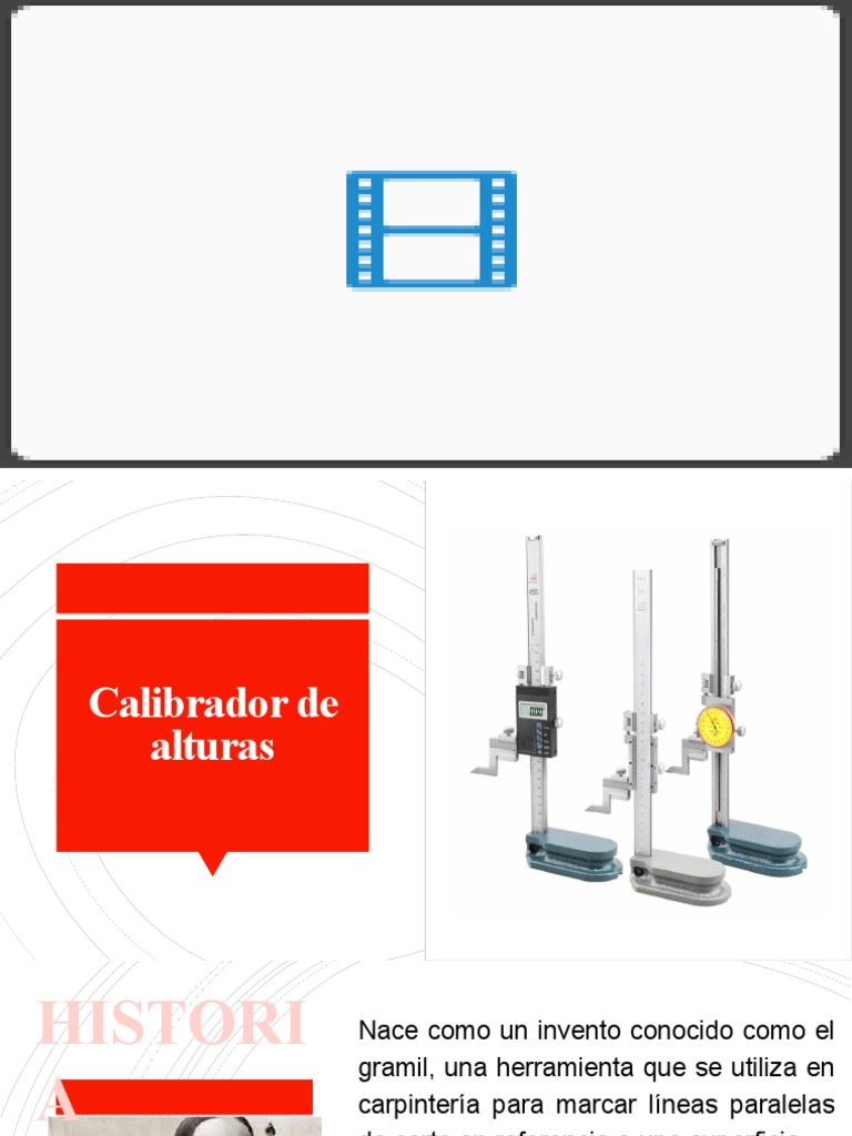 Calibrador de Alturas y Goniometro | PDF | Medición | Tornillo