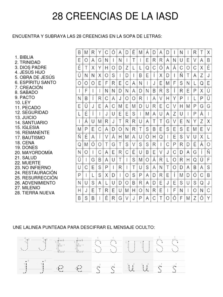 Sopa de Letras | PDF | Isaac | Santos cristianos del Antiguo Testamento