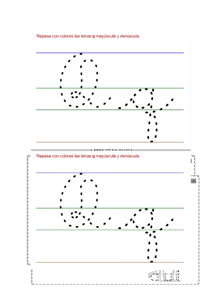 Fichas Letra Q | PDF