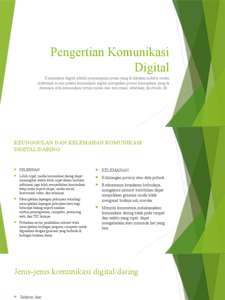 Pengertian dan Aspek Komunikasi Digital | PDF | Komputer