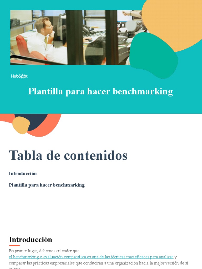 Plantilla para Hacer Benchmarking | PDF | Benchmarking | Planificación