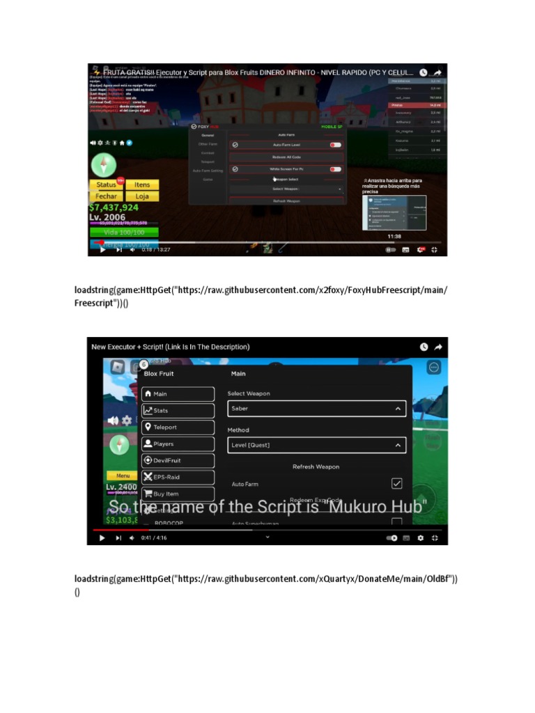 Scrips para Blox Fruit | PDF