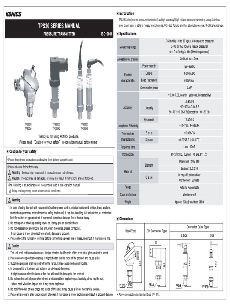 Autonics TPS 20 Manual | PDF