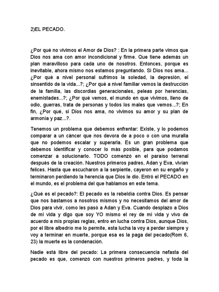 El Pecado Pdf Pecado Amor