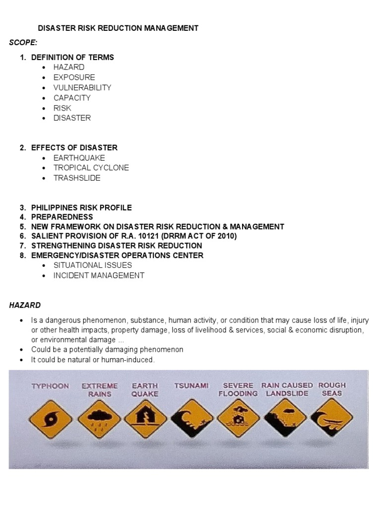 Disaster Risk Reduction Management | Download Free PDF | Hazards ...