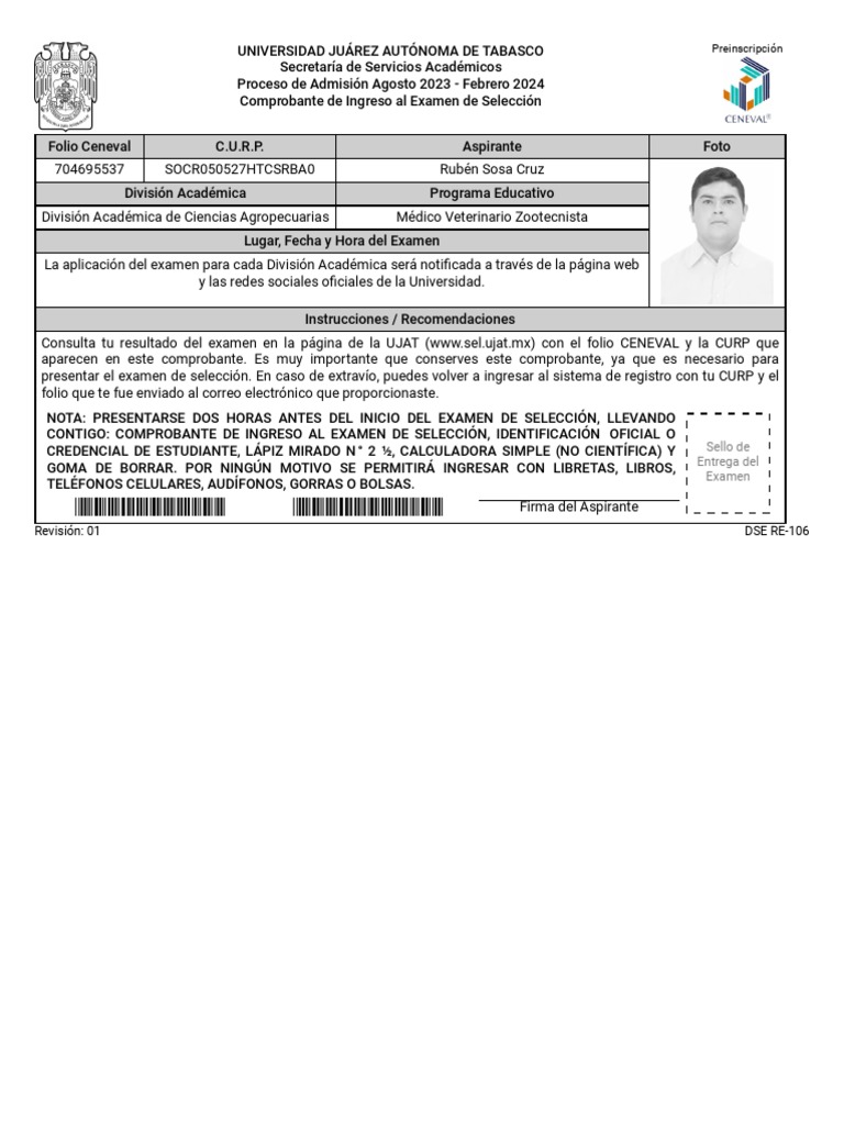 Revisión: 01 DSE RE-106 | PDF