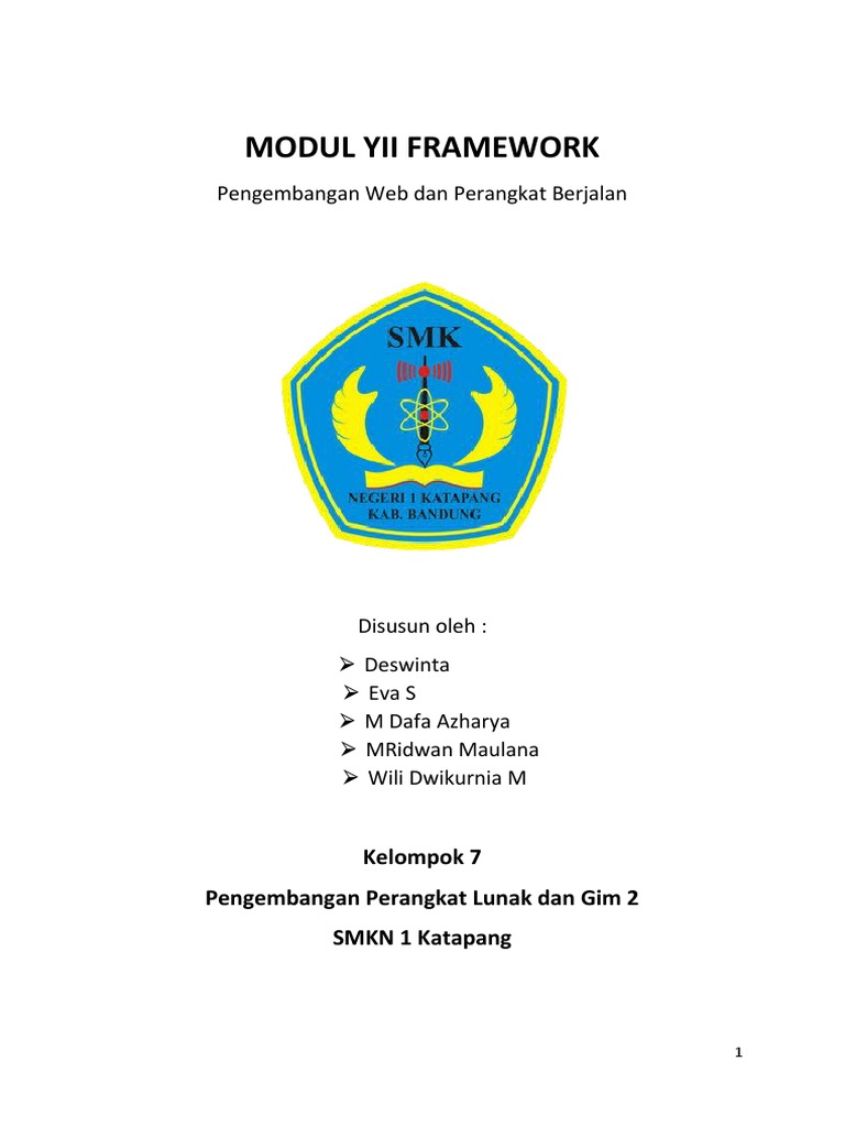 Modul Yii Framework | PDF Modul Yii Framework | PDF