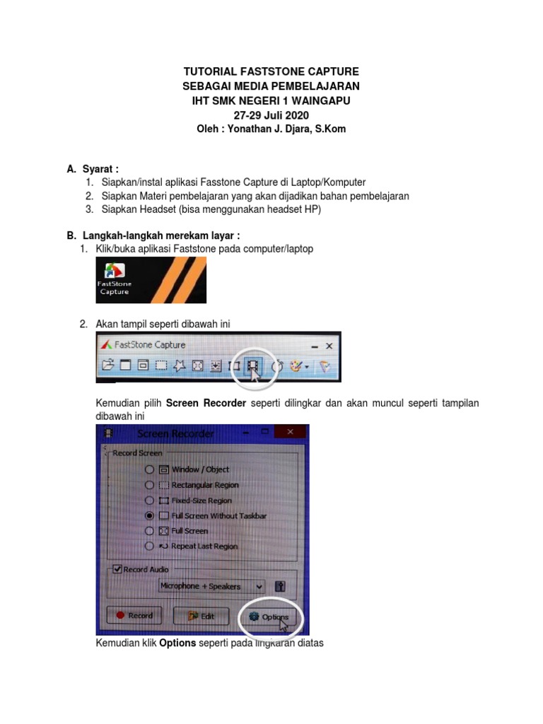 Tutorial Faststone Capture | PDF