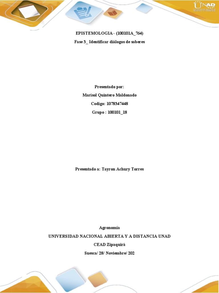 Fase 3 - Marisol Quintero Maldonado 10001 - 18 | PDF | Conocimiento ...