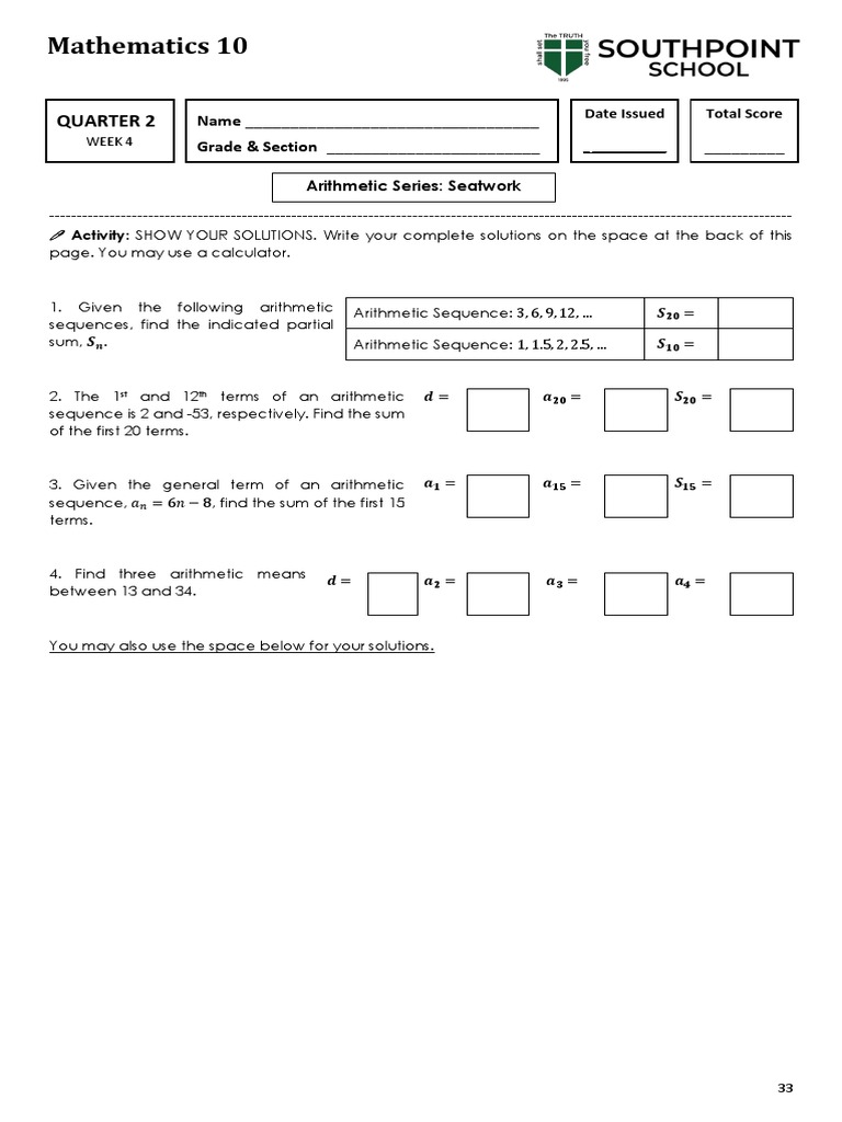 Math 10 Quarter 2 Week 4 - 2 | PDF
