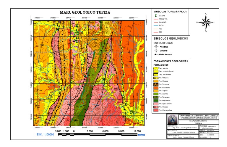 Mapa Geologico Area Tupiza | PDF