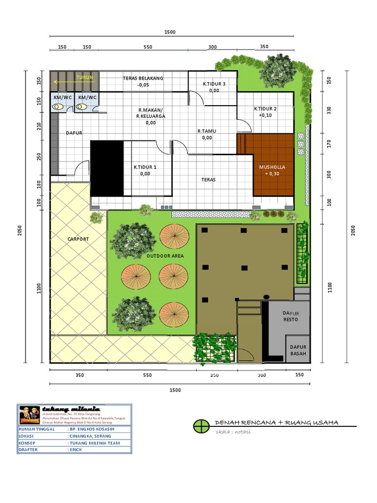 Denah Rumah dan Ruang Usaha | PDF