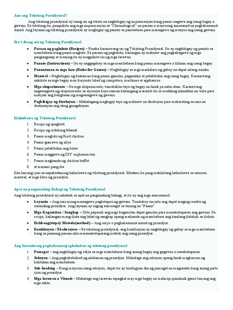 Tekstong Prosidyural | PDF