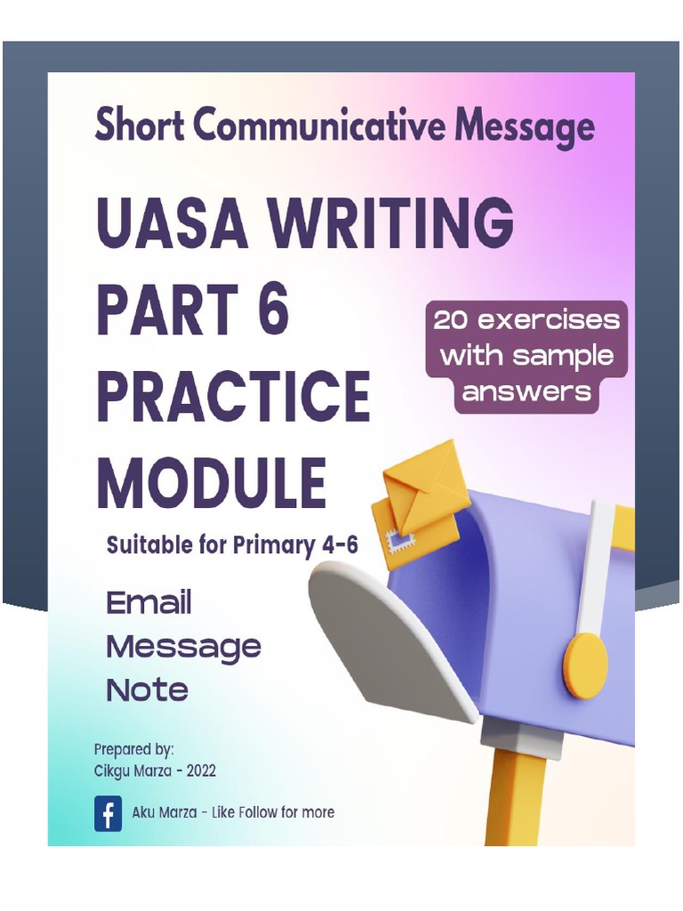 UASA Email Writing Practice Book Part 6 | PDF