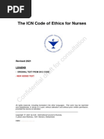 Icn Code of Ethics For Nurses 1 | PDF | Nursing | Patient Safety