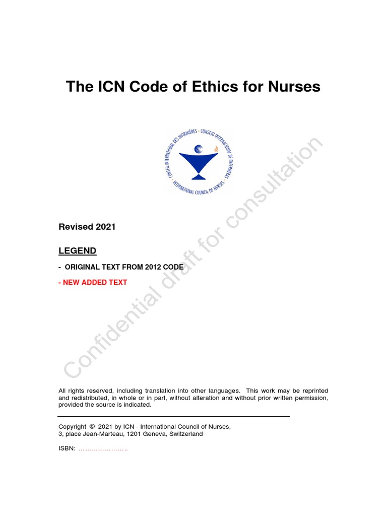 CoE - Version For Consultation - October 2020 - EN | PDF | Nursing ...