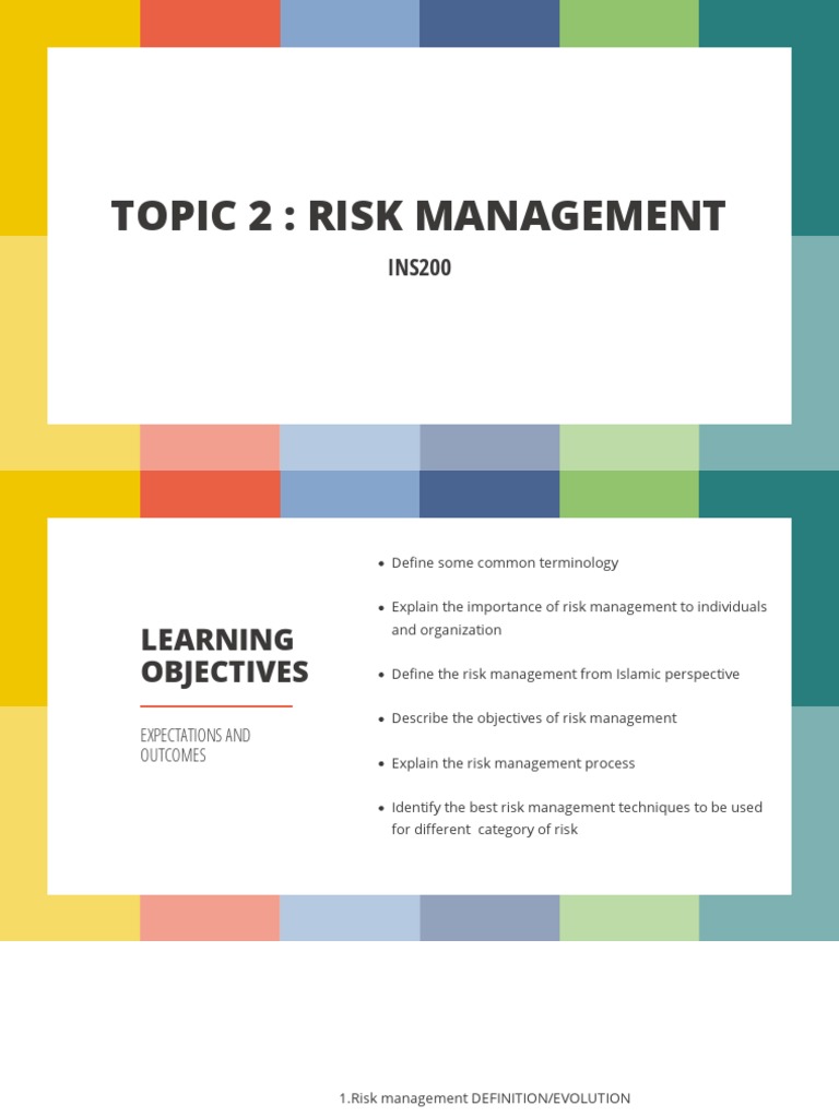 Ins200 - T2 - Risk Management | PDF | Risk | Insurance