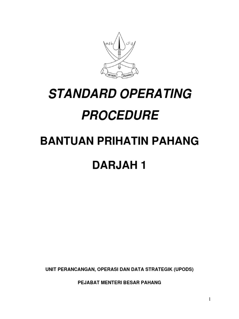 Sop BPP Tahun 1 2023 | PDF