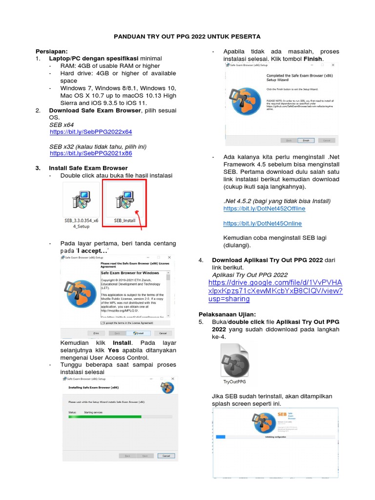 Pedoman Try Out PPG 2022 | PDF