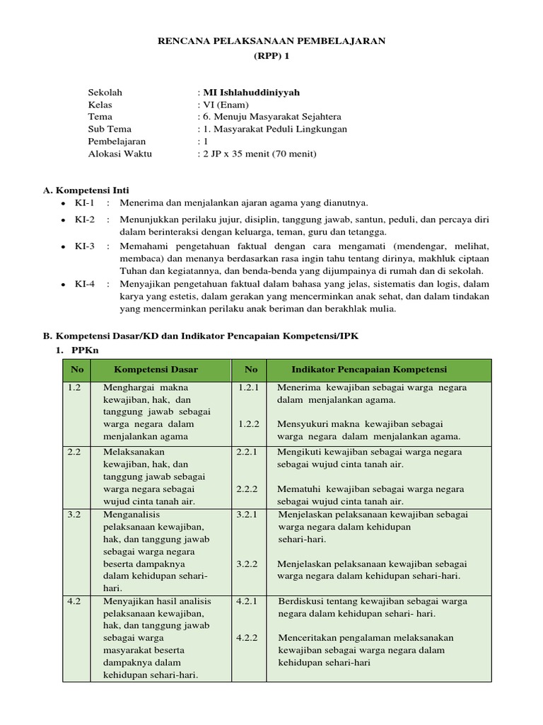 RPP Pak Firman PKN Dan Ips | PDF