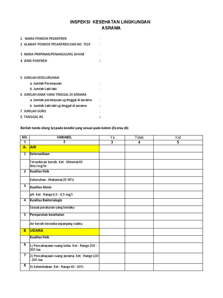Form Ikl Pontren | PDF | Sains & Matematika