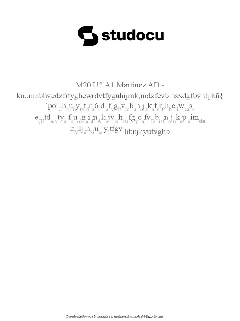 m20 U2 A1 Martinez | PDF | Estadísticas | Investigación cuantitativa