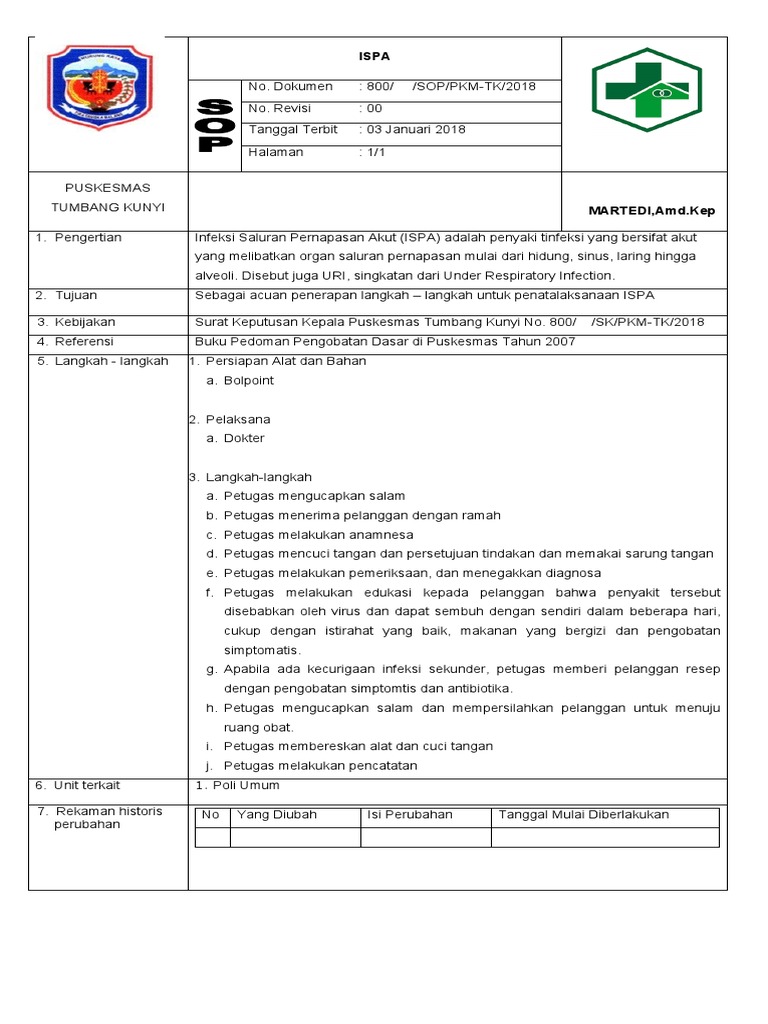 Sop Tatalaksana Ispa | PDF