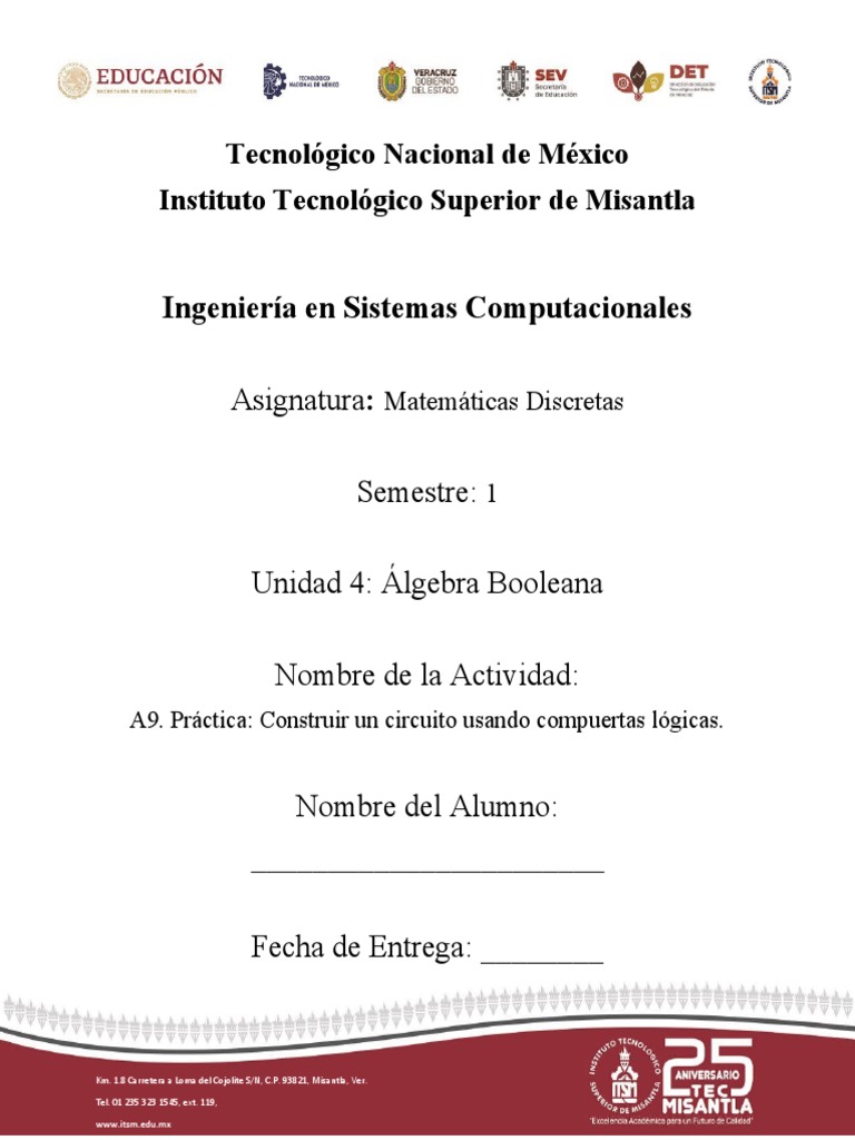 Ingeniería en Sistemas Computacionales: Tecnológico Nacional de México Instituto Tecnológico ...