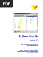 EpiData User Guide for Data Entry | PDF | Window (Computing) | Computer File