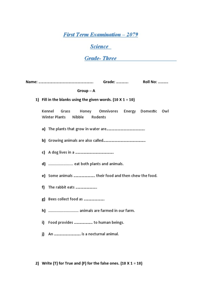 3 Class | PDF | Organisms