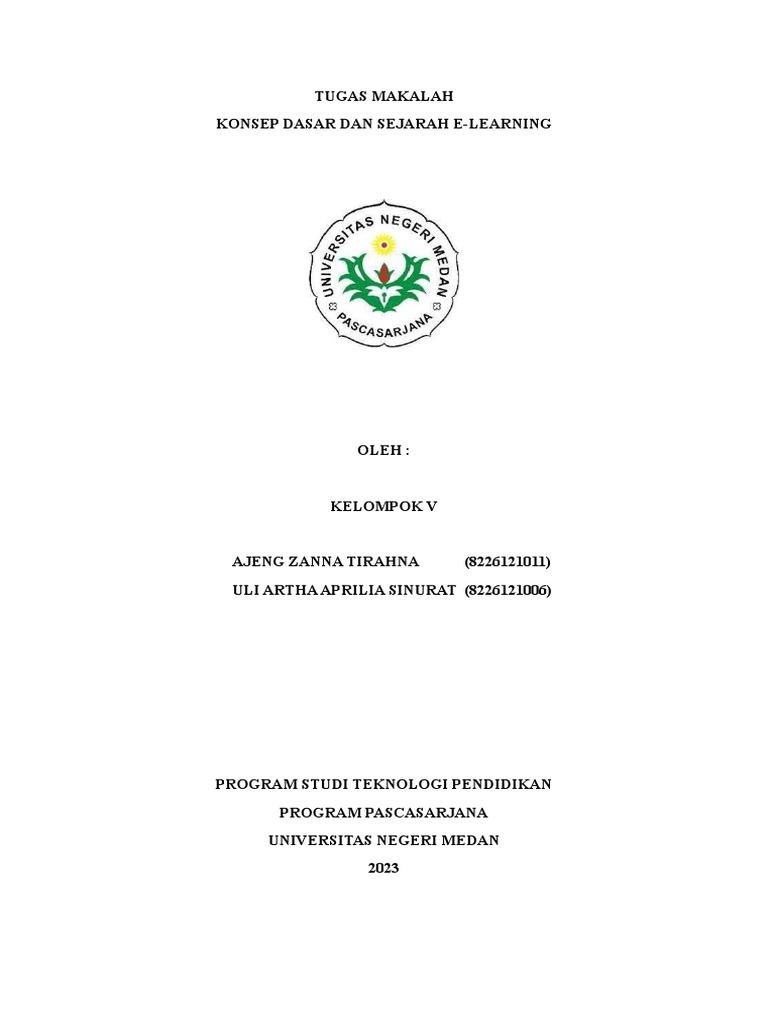 Makalah Perkembangan E-Learning | PDF