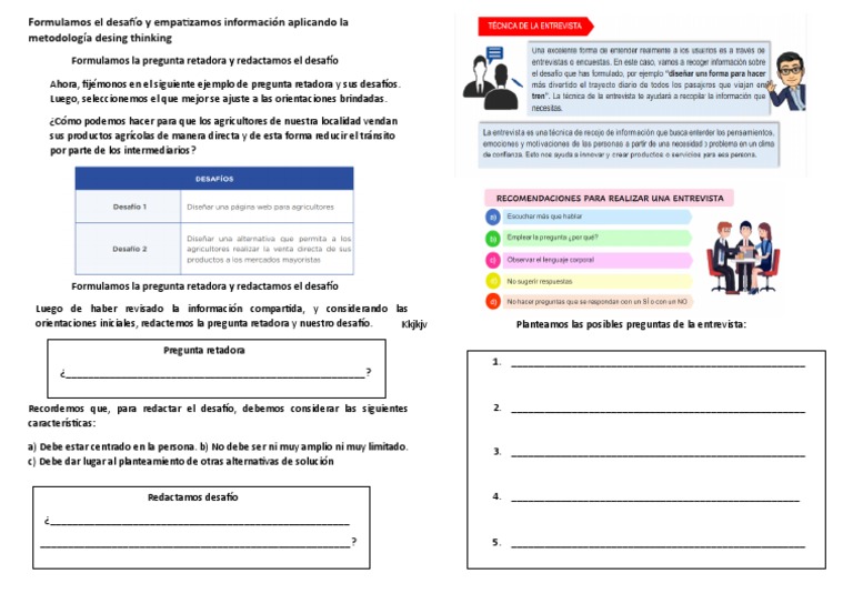 Formulamos La Pregunta Retadora y Redactamos El Desafío | PDF ...