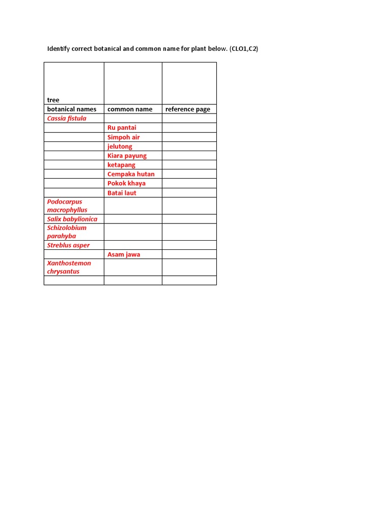 Identify Tree and Shrub | PDF | Trees | Botany