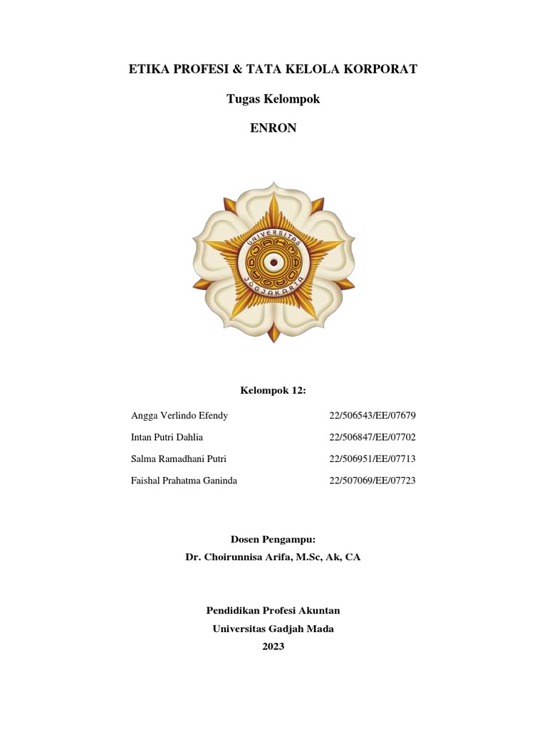 Kasus Enron - Kel.12 | PDF