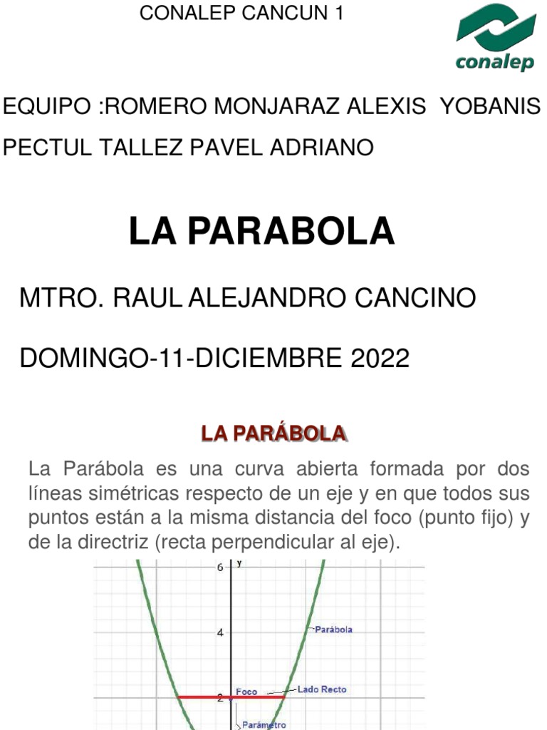 Parabola | PDF