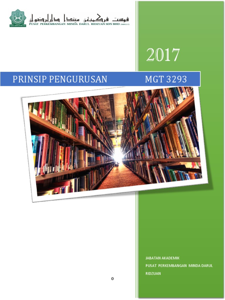 Prinsip Pengurusan MGT 3293 | PDF
