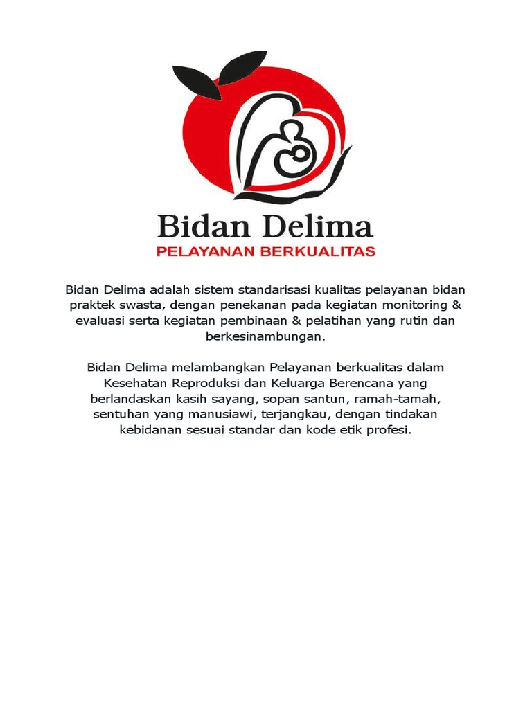 Bidan Delima Adalah Sistem Standarisasi Kualitas Pelayanan Bidan ...