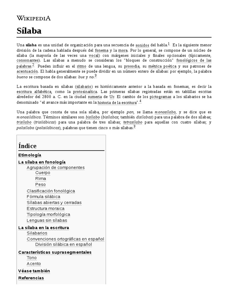 Sílaba | PDF | Sílaba | Vocal