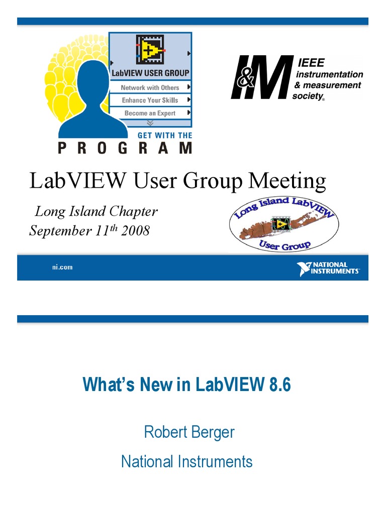 Labview User Group Meeting: Long Island Chapter September 11 2008 | PDF ...
