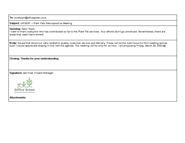 Activity Template - Invitation Email | PDF